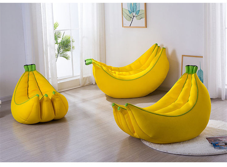 Fruit shape living room sofas beds lounge chair banana fruit shape bean bag for adults BestSuppliers