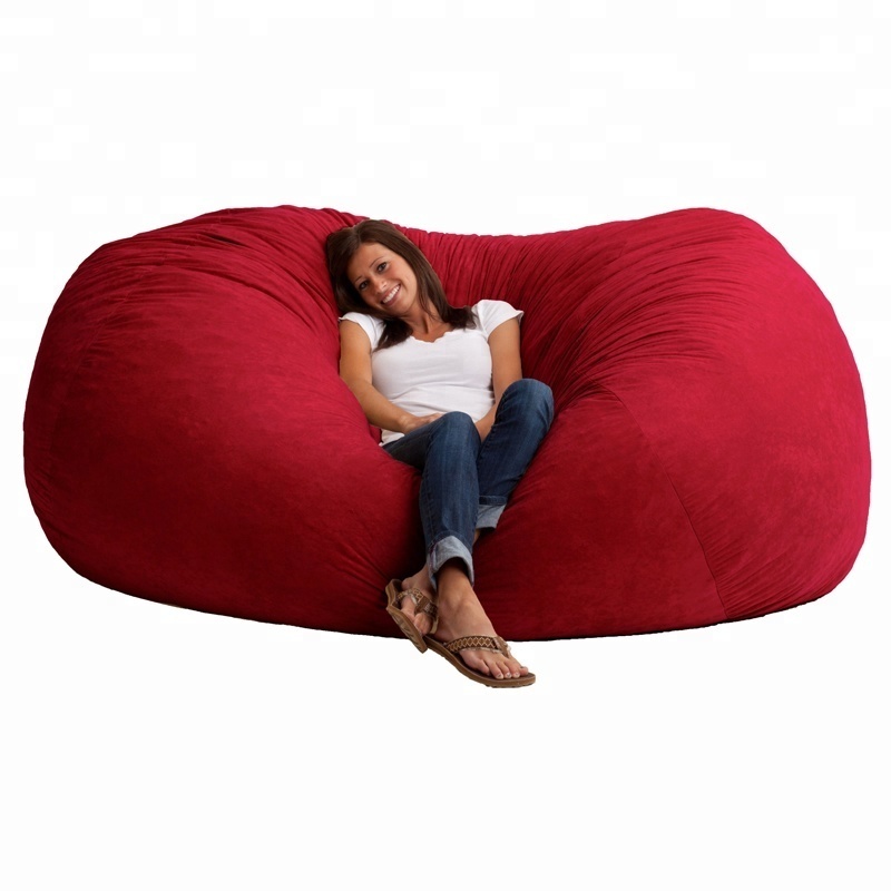 Shredded sponge filled large lazy sofa living room game puff giant bean ...