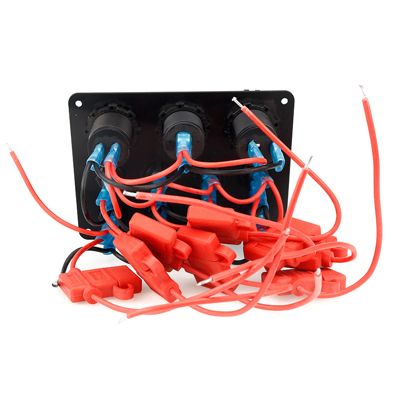 Dual USB Socket 4.2a 12v Power Outlet 8 gang Marine Rocker Switch Panel ...