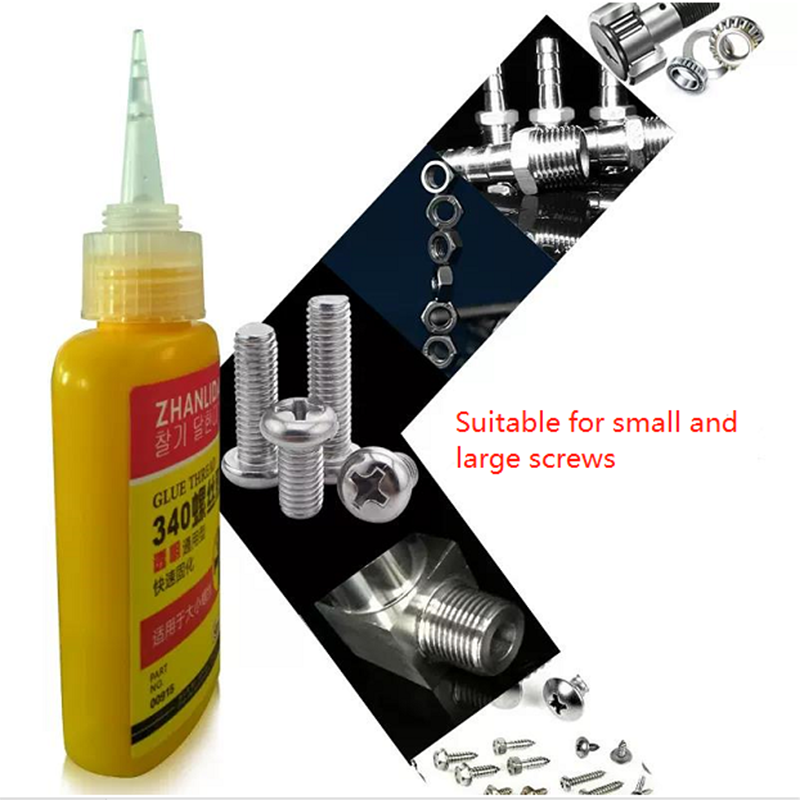 zhanlida 340 Screw Glue 50ml Metal Screw Type Fastening Glue ...