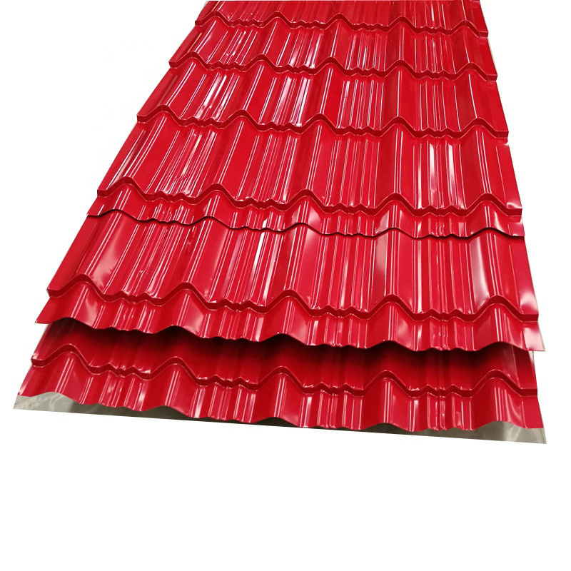 hous-roof-with-red-iron-sheet/chromadek ibr roof sheeting prices/Color ...