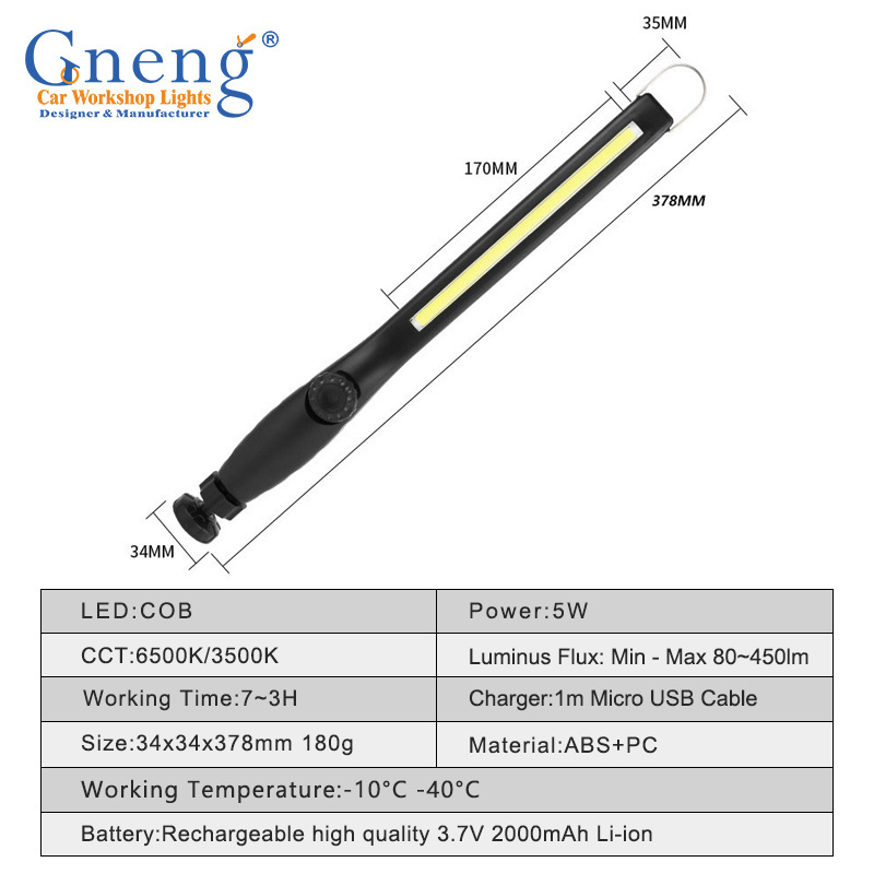 Factory Adjustable Brightness Hand Held High Flux Rechargeable Vehicle ...