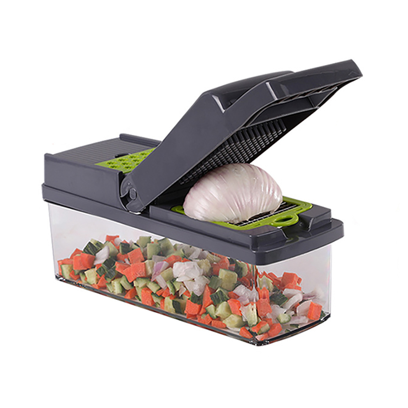 Vegetable Chopper with 8 Blades Mandoline Slicer Onion Chopper Dicer ...