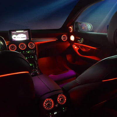 Mercedes led inside store