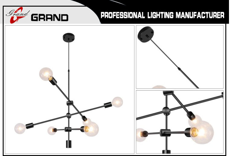 6 Lights Sputnik Chandelier Modern Pendant Lighting Ceiling Light ... 6 Lights Sputnik Chandelier Modern Pendant Lighting Ceiling Light ...