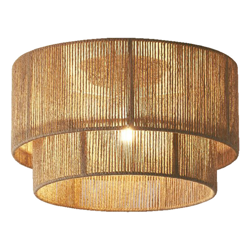 Modern Southeast FSC Wicker Bamboo Lamp Ceiling Light Fixture ...