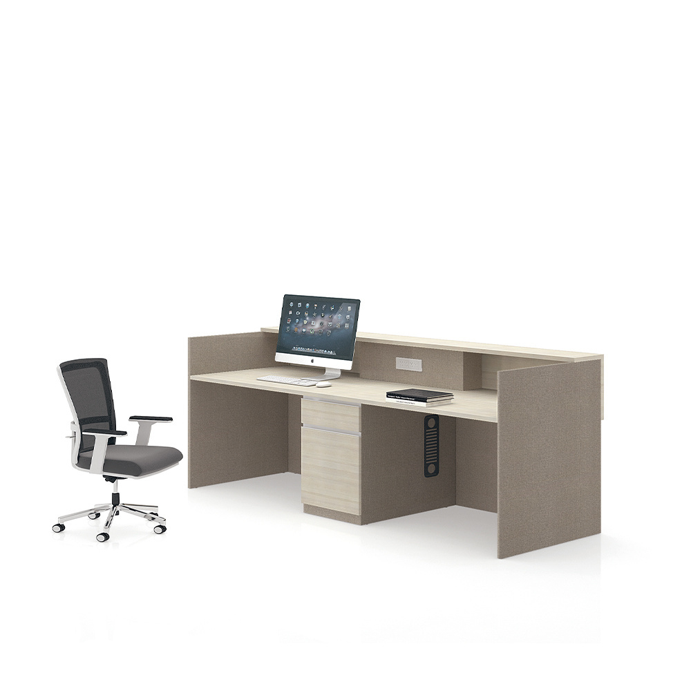 Custom company reception desk front desk design financial reception ...