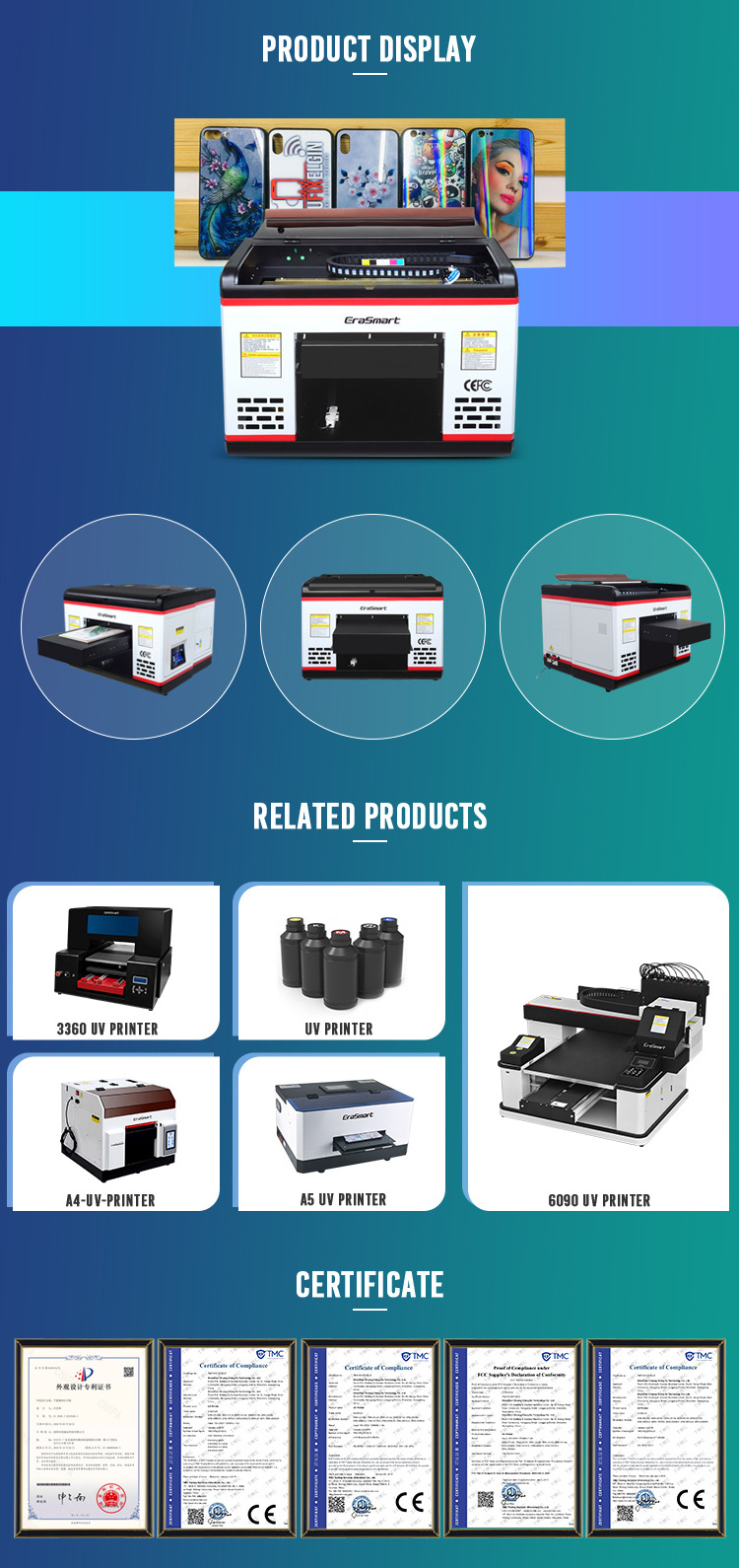 Small Uv Flatbed Printer Phone Case Printing Machine A3 Cell Phone ...