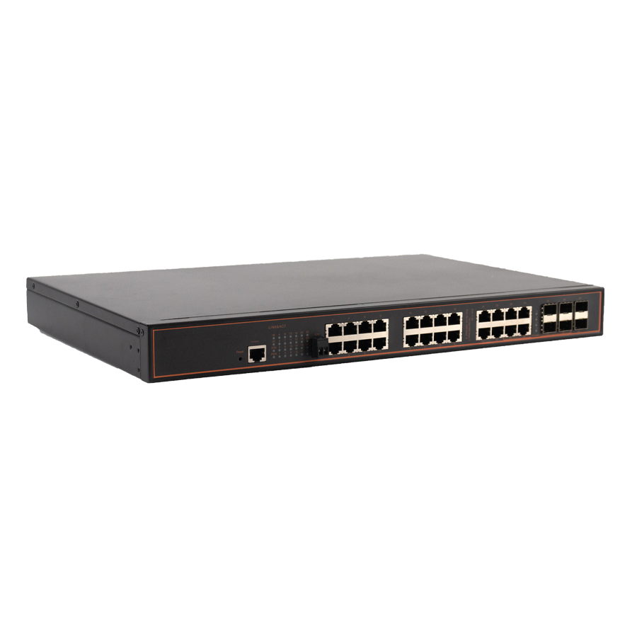 L2 Managed 24 Port Gigabit Ring Network Switch Rack 4k Stock Switch 4 ...
