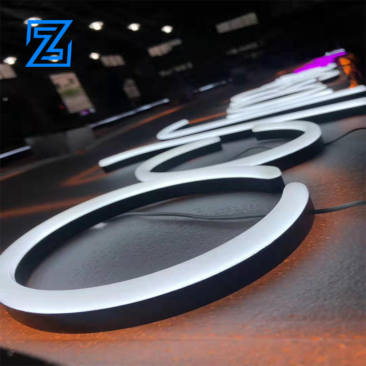 Custom wall 3d logo sign led business signs shop name Channel Letter ...