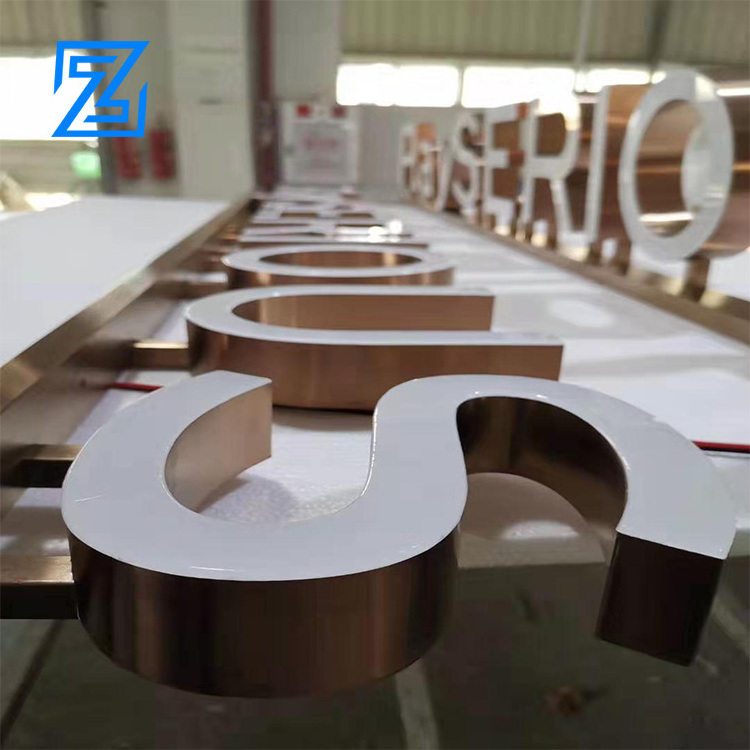 Custom wall 3d logo sign led business signs shop name Channel Letter ...