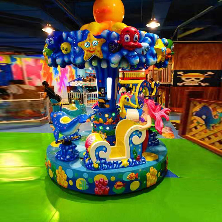 Carousel Ride With Trailer Mounted For Sale Small Carousel Ride Coin ...