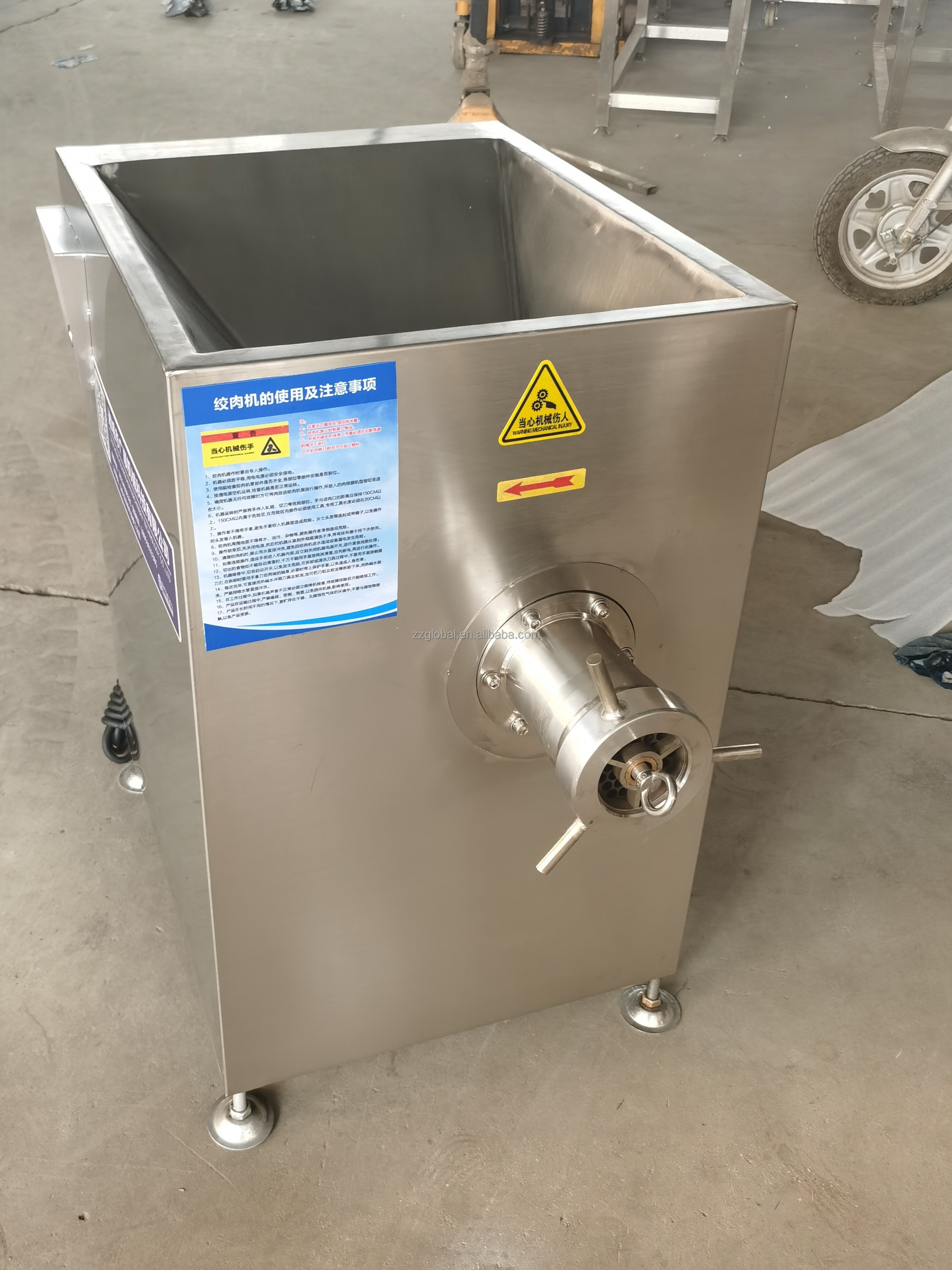 Industrial Stainless Steel kitchen meat mincer Body Meat Mincer Machine ...