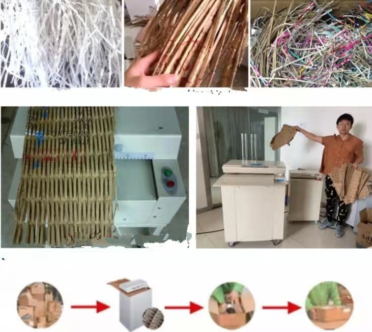 New type carton box shredding machine / Cardboard shredder carton ...