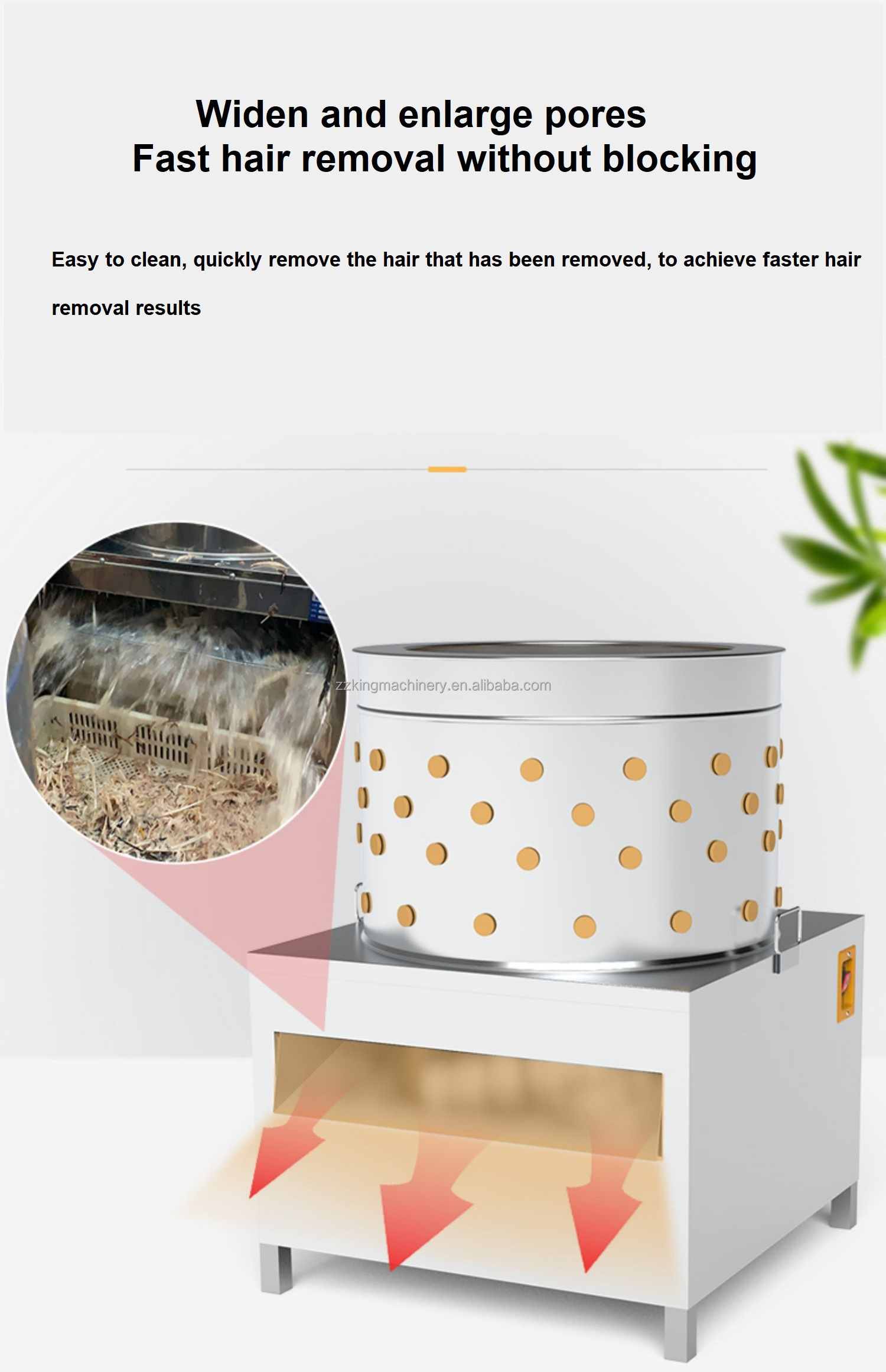 Poultry depilation machine Stainless steel hair plucking machine ...