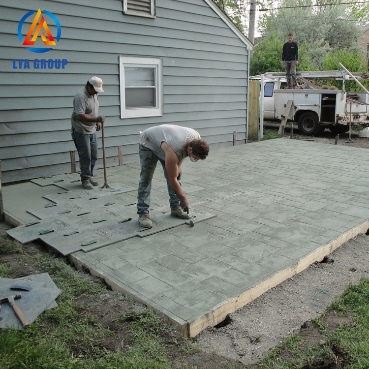 Concrete paving stone stamping stamp pavement imprint mat mold ...