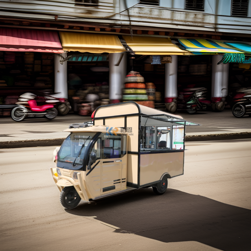 Three Wheel Electric Tuk Tuk Closed Body Type for Passenger Adults ...