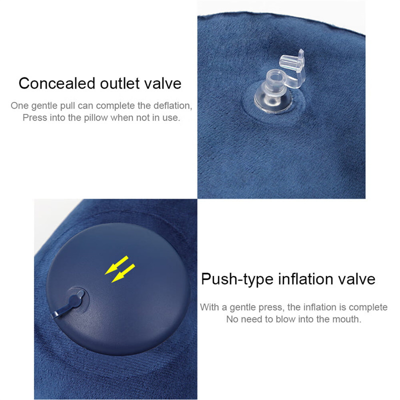 Inflatable Airplane Back Support Chair Travel Seat Support Lumbar ...