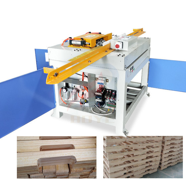 Automatic wood groove cutting machine/wood pallet groove stringers ...